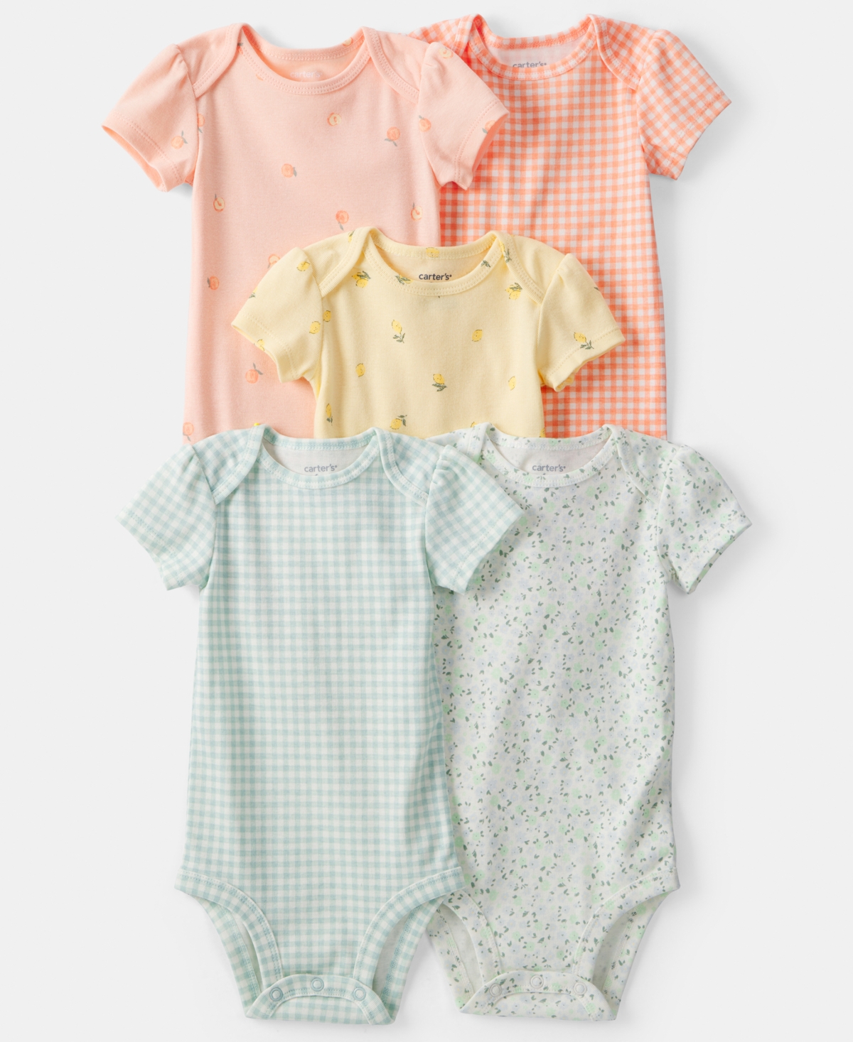 Click here for Carters Baby Girls Fruit Multipack Bodysuits  5-Pa... prices