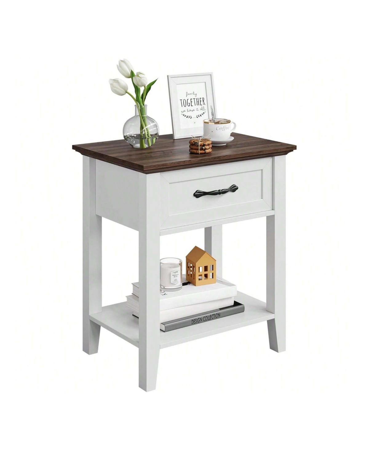 Click here for gaomon 2-Tier Drawer Nightstand End Table  Storage... prices