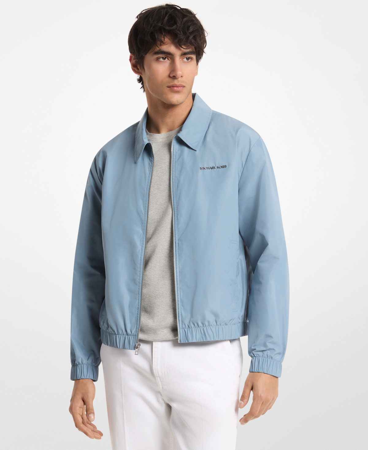 Click here for Michael Kors Mens Sleek Zip Point Collar Jacket -... prices