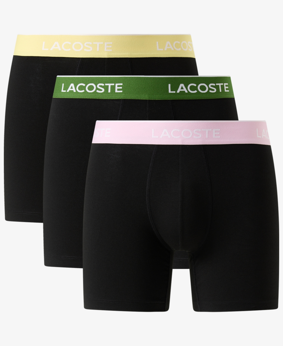 Click here for Lacoste Mens 3-Pack Regular Fit Logo Waistband Box... prices