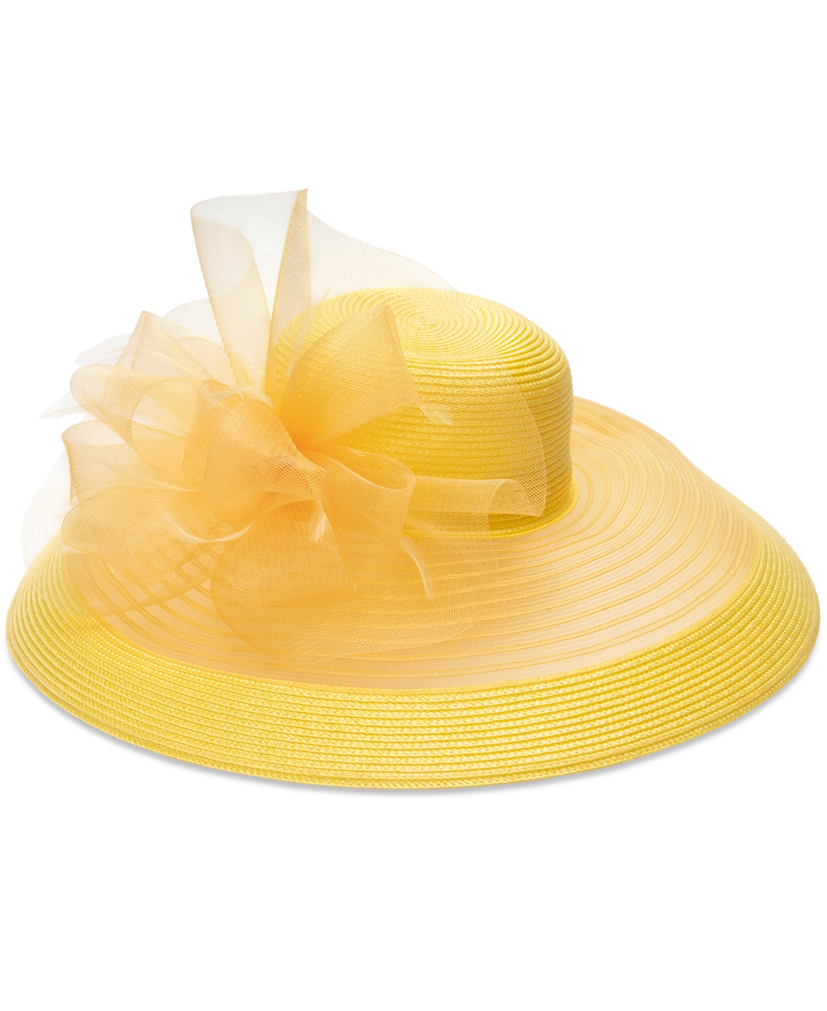 Click here for August Hats Sheer Wide Brim Hat - Yellow prices
