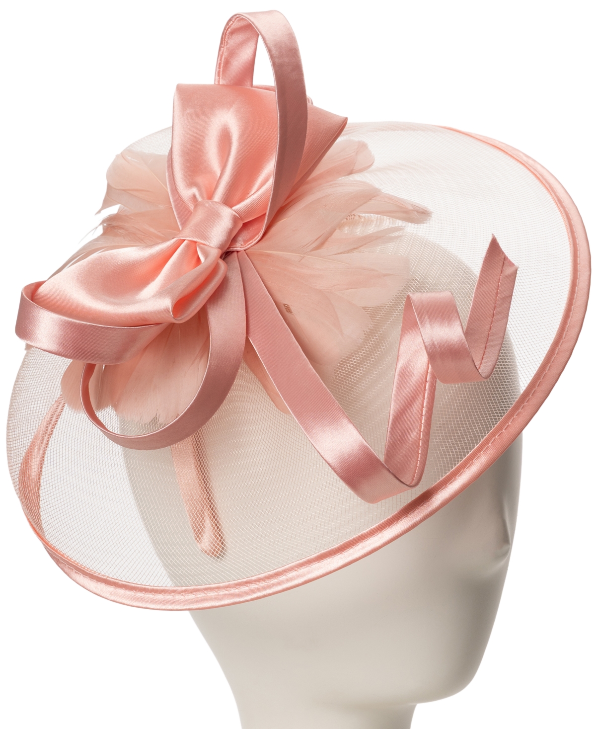 Click here for August Hats Net Fascinator Hat - Peach prices