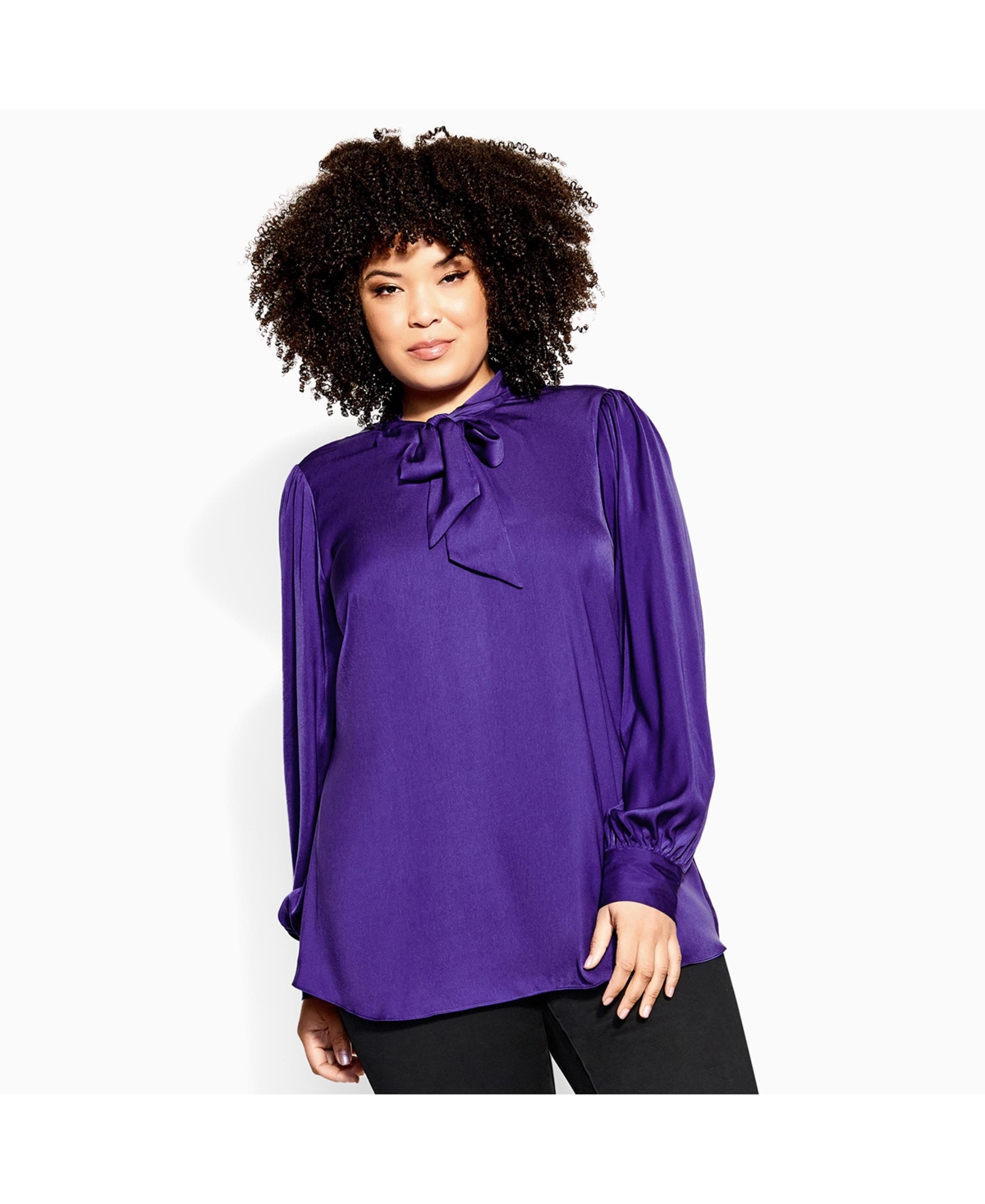 Click here for City Chic Womens In Awe Top - Purple prices