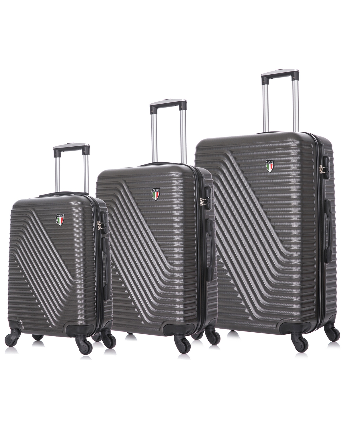 Click here for Tucci Italy Travola 3-Pc. Hardside Luggage Set - C... prices