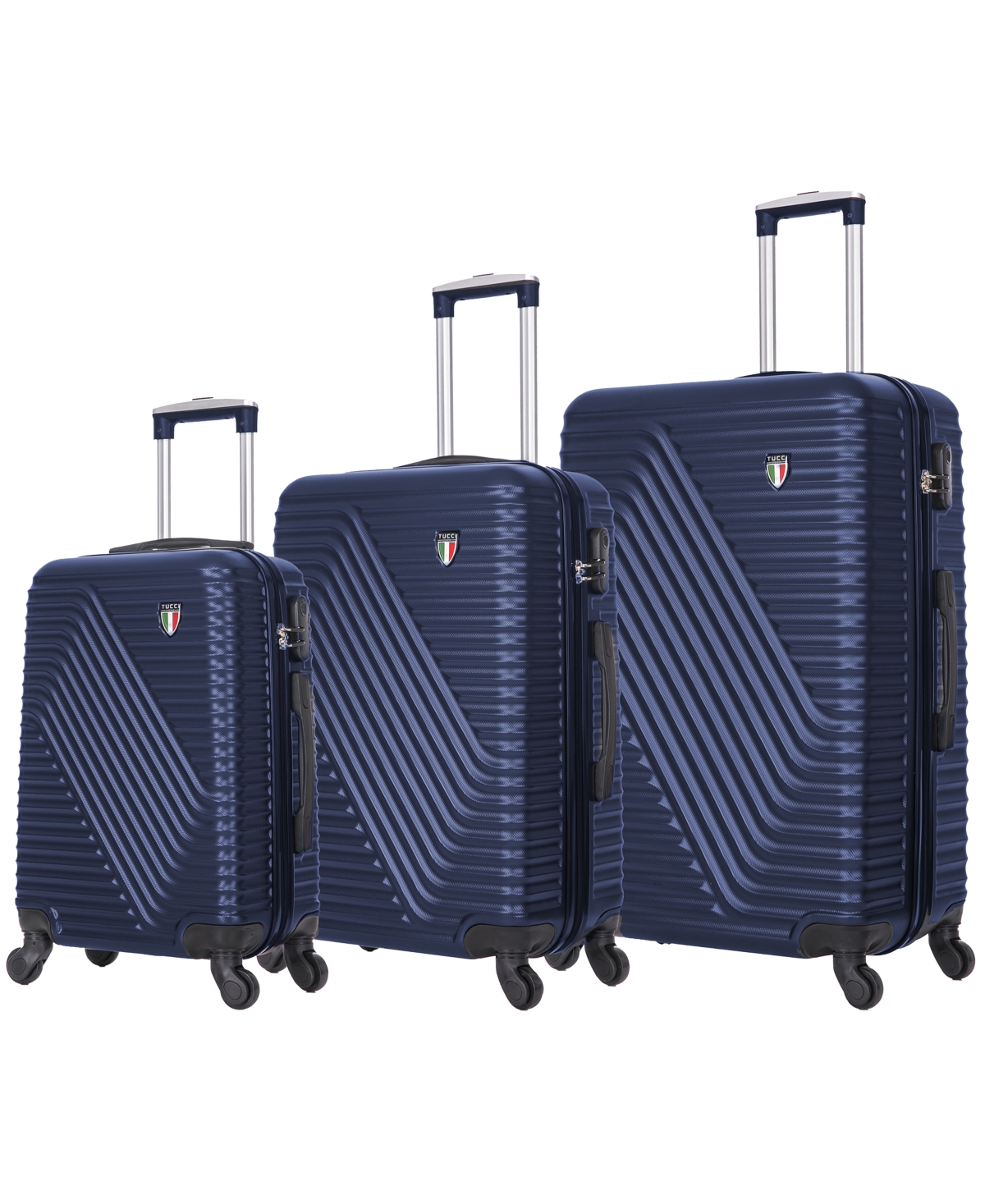 Click here for Tucci Italy Travola 3-Pc. Hardside Luggage Set - B... prices