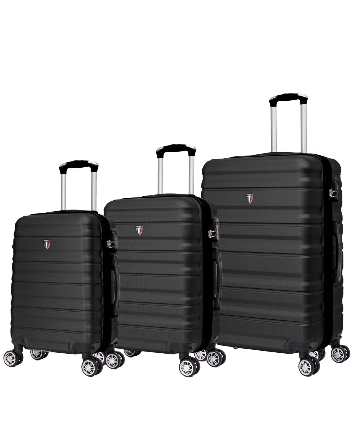 Click here for Tucci Italy Girovita 3-Pc. Hardside Luggage Set -... prices