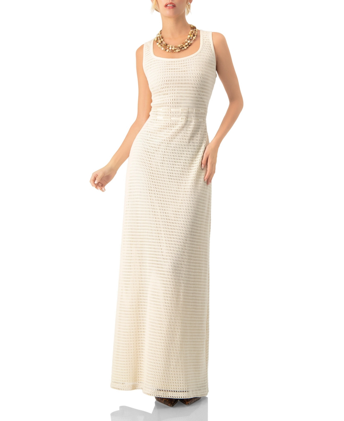 Click here for Ivonne Womens Knitted Maxi Dress with Waist Knots... prices