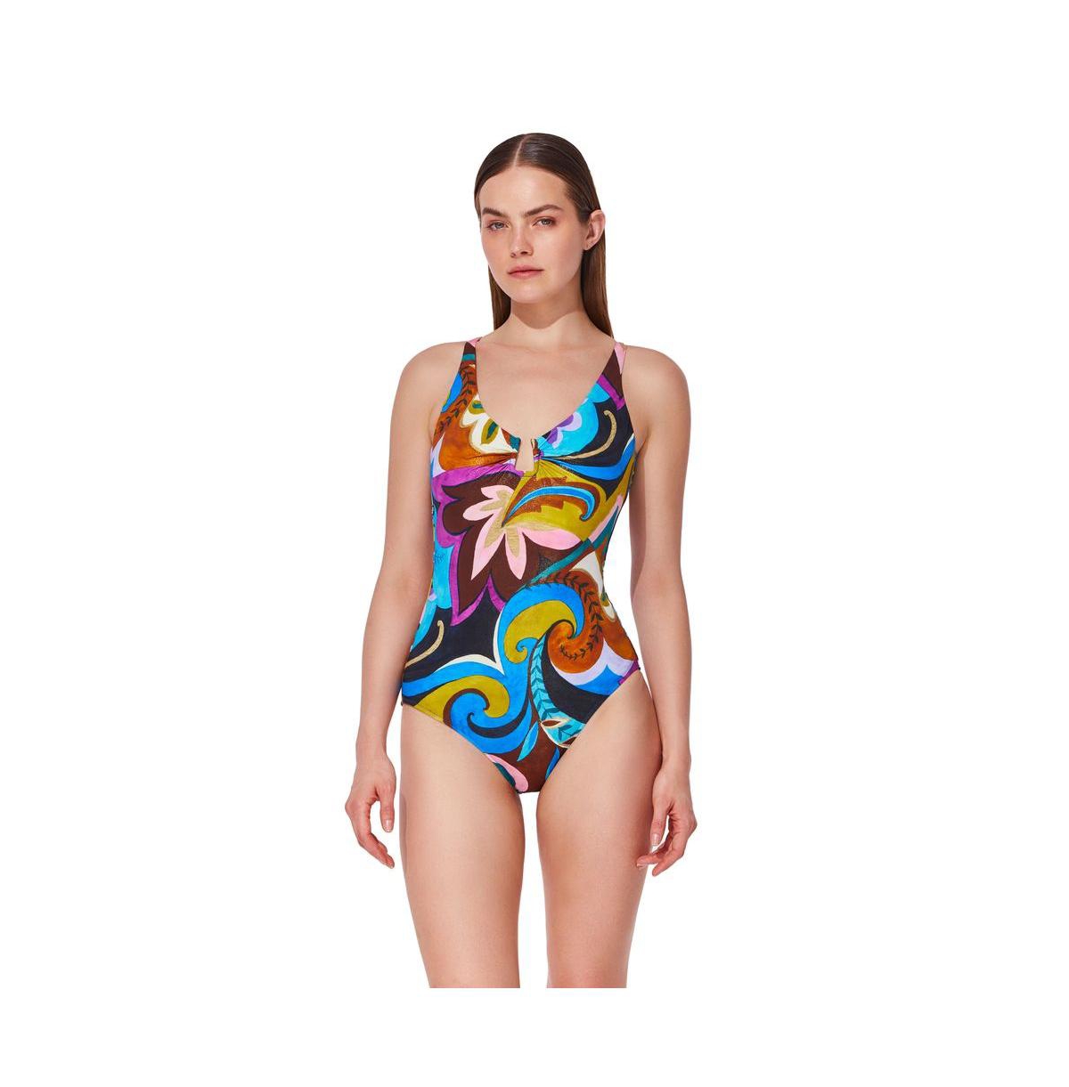 Click here for Gottex Womens Porto U Wire One Piece - Multi prices