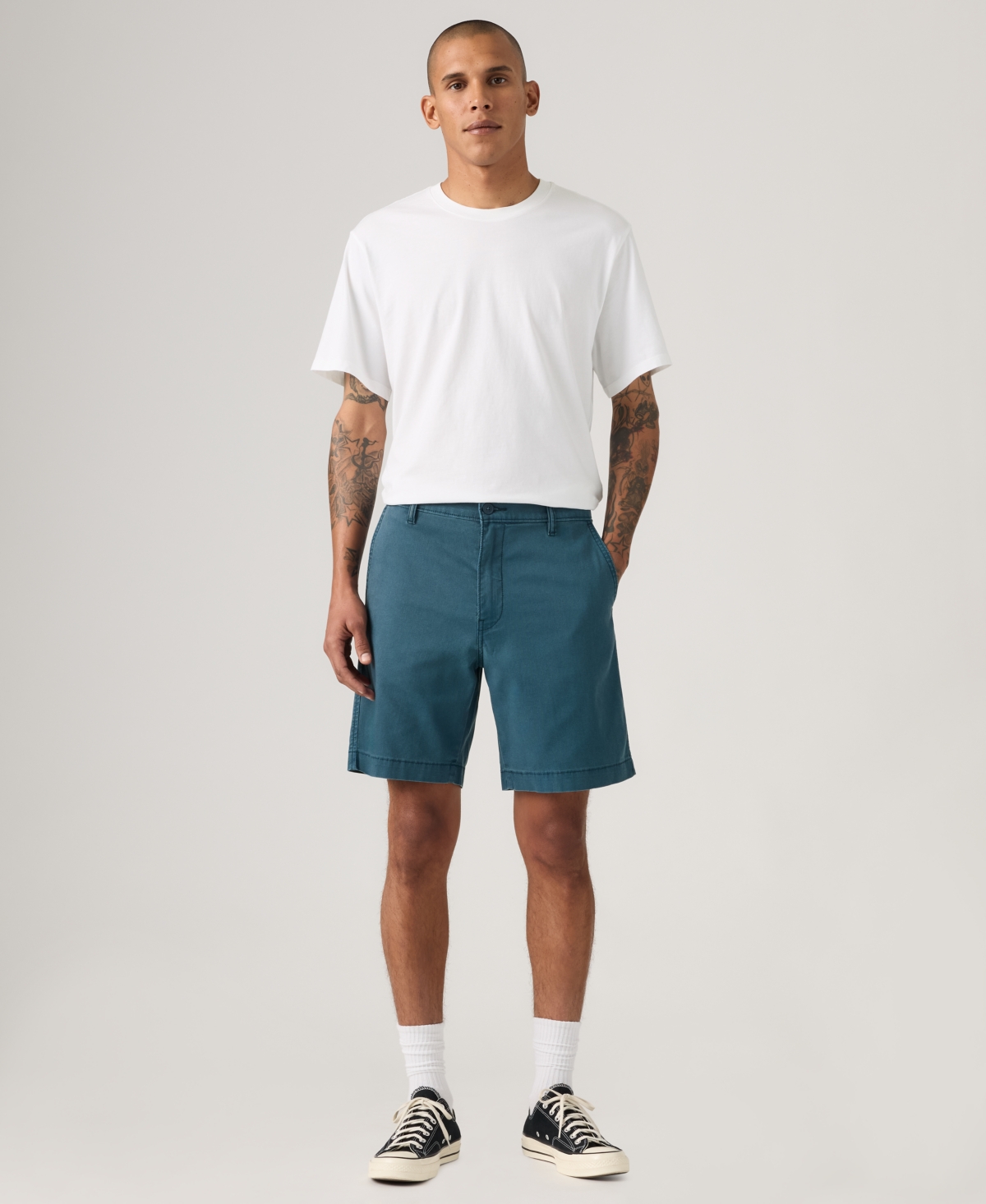 Click here for Levis Mens Relaxed-Fit 8 Chino Shorts - Eternal Se... prices