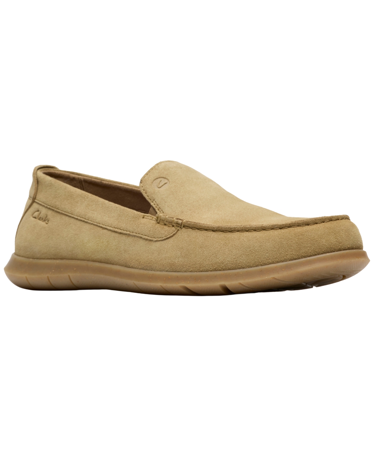 Click here for Clarks Mens Flexway Step Slip-On Shoes - Maple Sue... prices