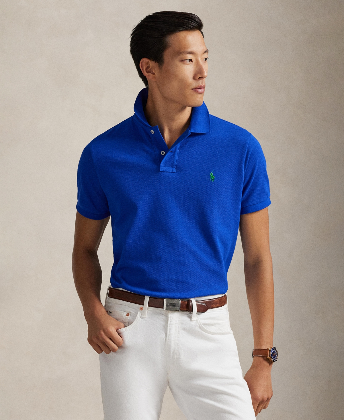 Click here for Polo Ralph Lauren Mens Classic-Fit Cotton Polo Shi... prices