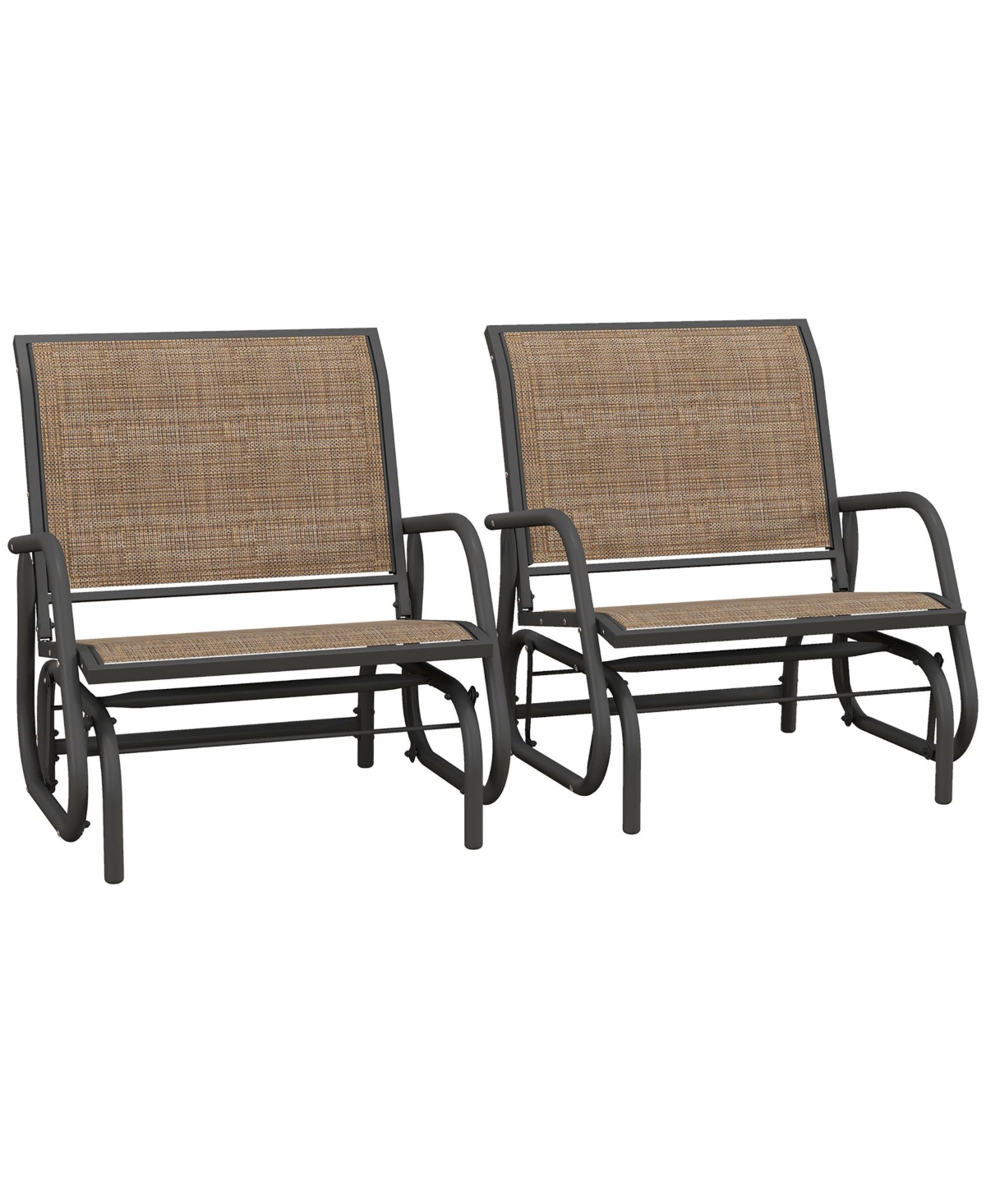 Click here for Flynama Light Mixed Brown Outsunny Porch Glider Se... prices