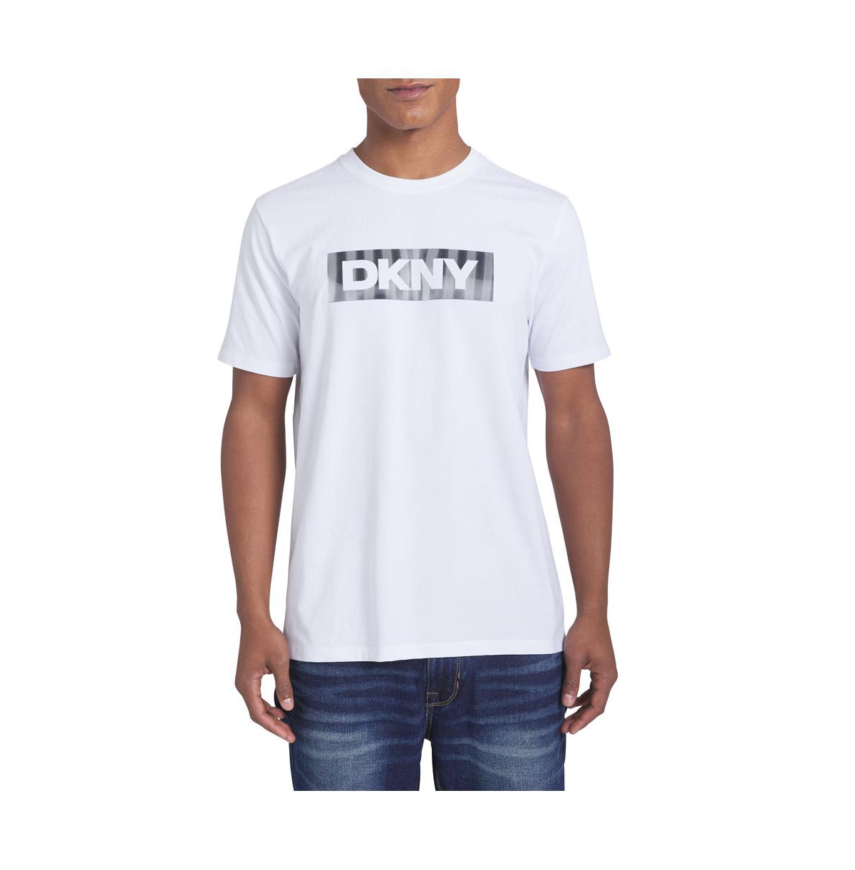 Click here for dkny Mens aldo junior cotton logo tee - White prices
