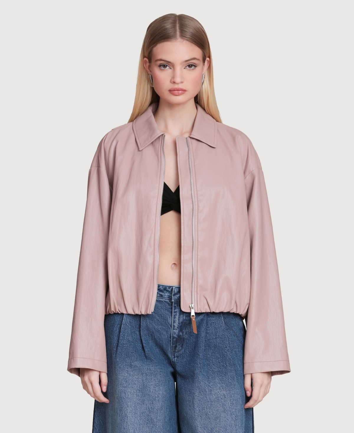 Click here for Avec Les Filles Womens Draped Zip Jacket - Desert... prices