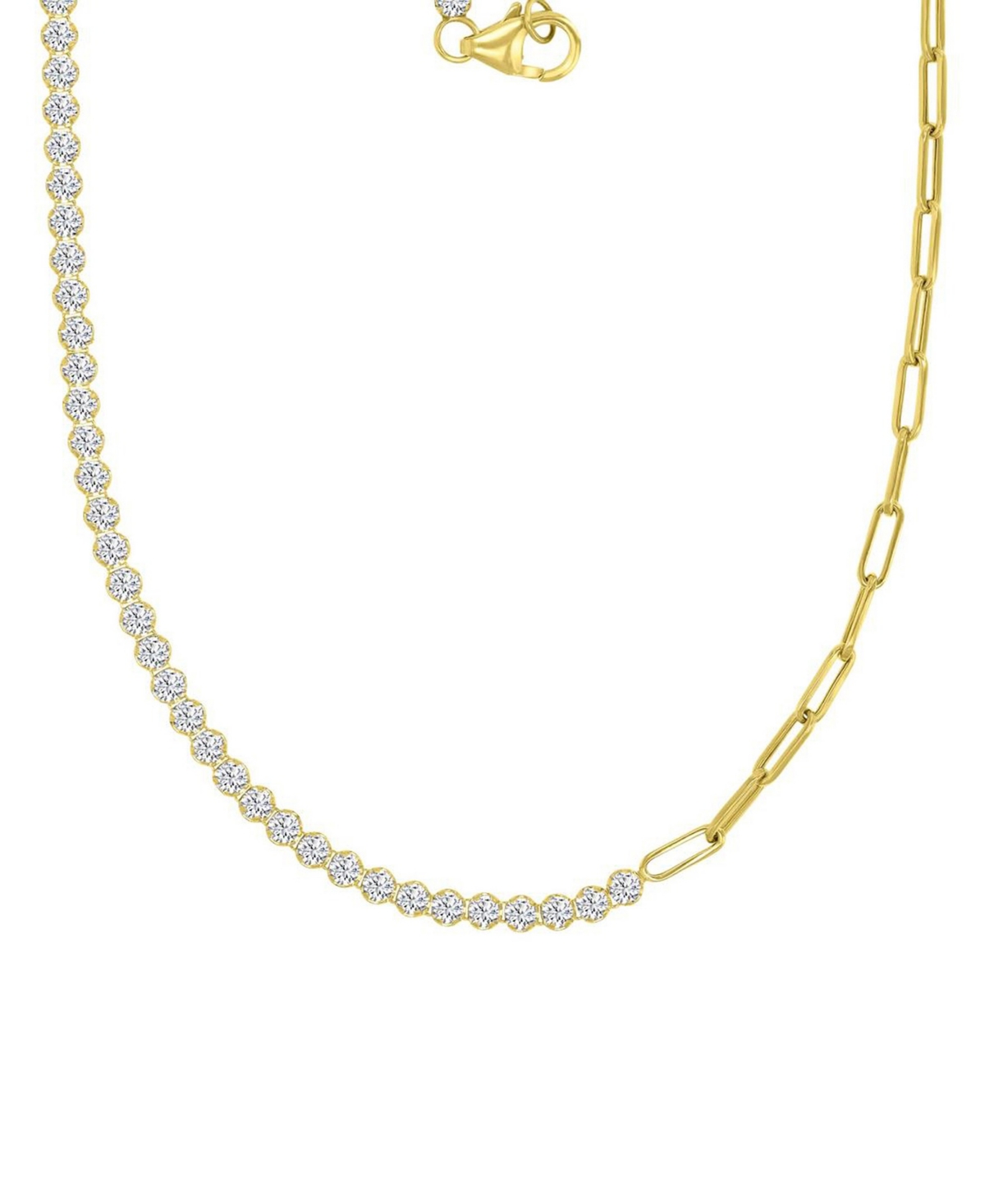 Click here for Macys Cubic Zirconia (4.74 ct. t.w.) Paper Clip Li... prices