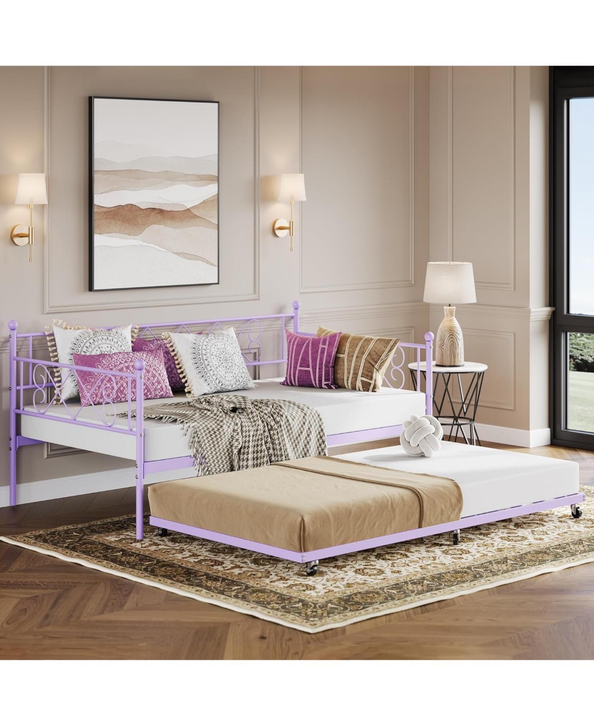 Click here for gaomon Daybed with Trundle  Twin Bed with Heart-Sh... prices