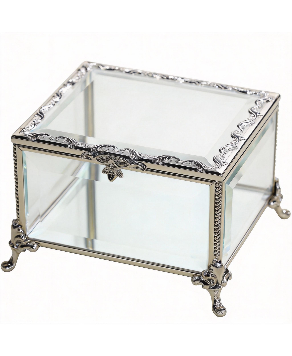 Click here for Yigii Vintage Glass Jewelry Box with Hinged Lid fo... prices