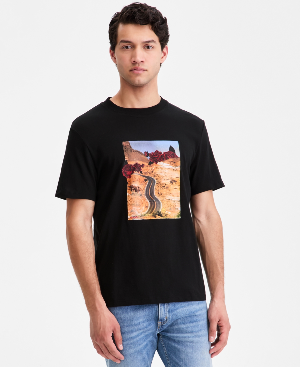 Click here for Hugo Boss Mens Cotton Bikers & Roses Logo Graphic... prices