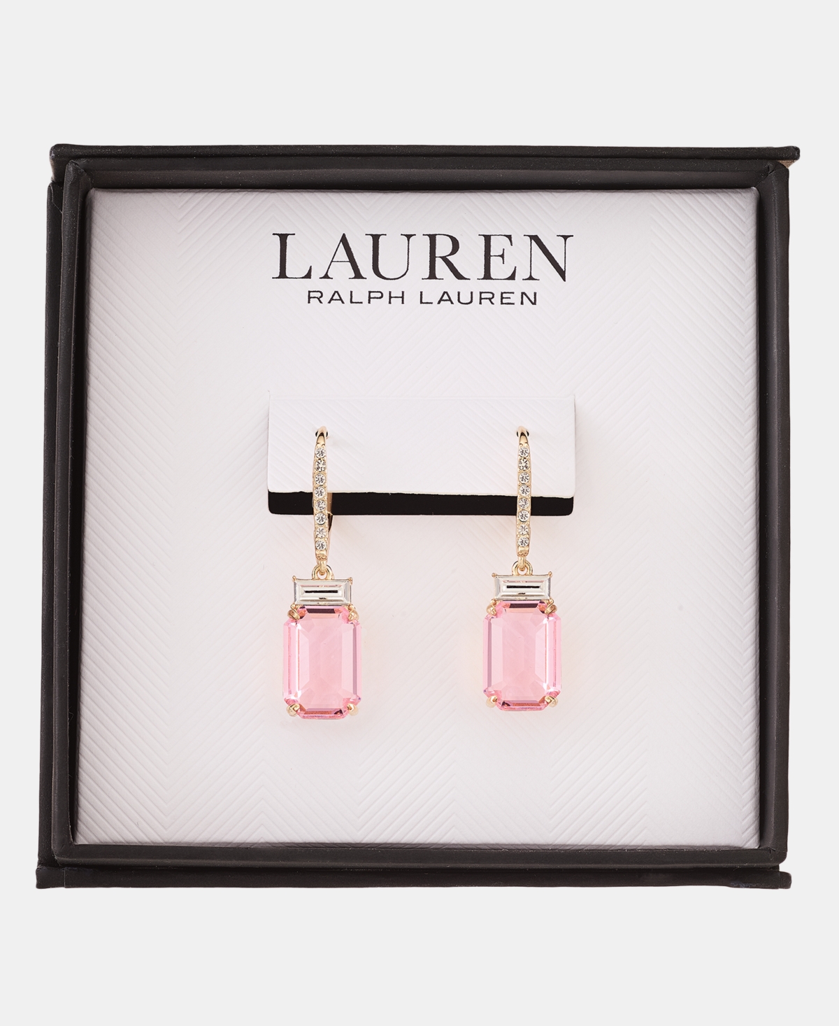 Click here for Lauren Ralph Lauren Gold-Tone Boxed Blue Stone Dro... prices