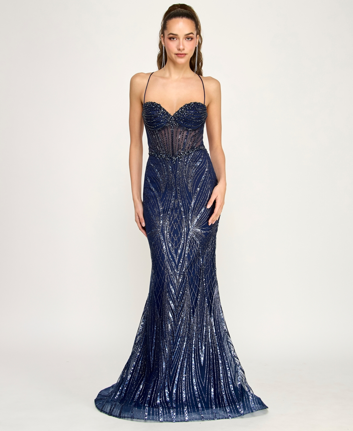 Click here for Say Yes Juniors Spaghetti Straps Sweetheart Neck G... prices