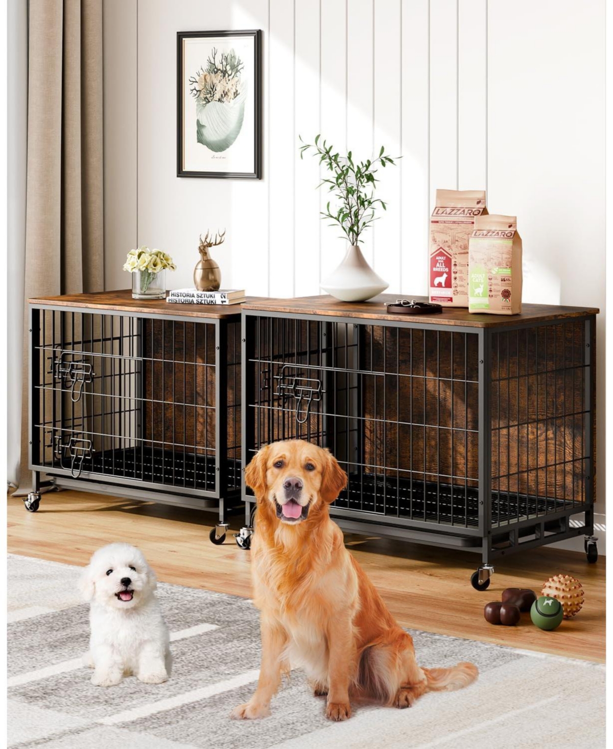 Click here for gaomon Dog Crate Furniture  Wooden Dog Crate with... prices