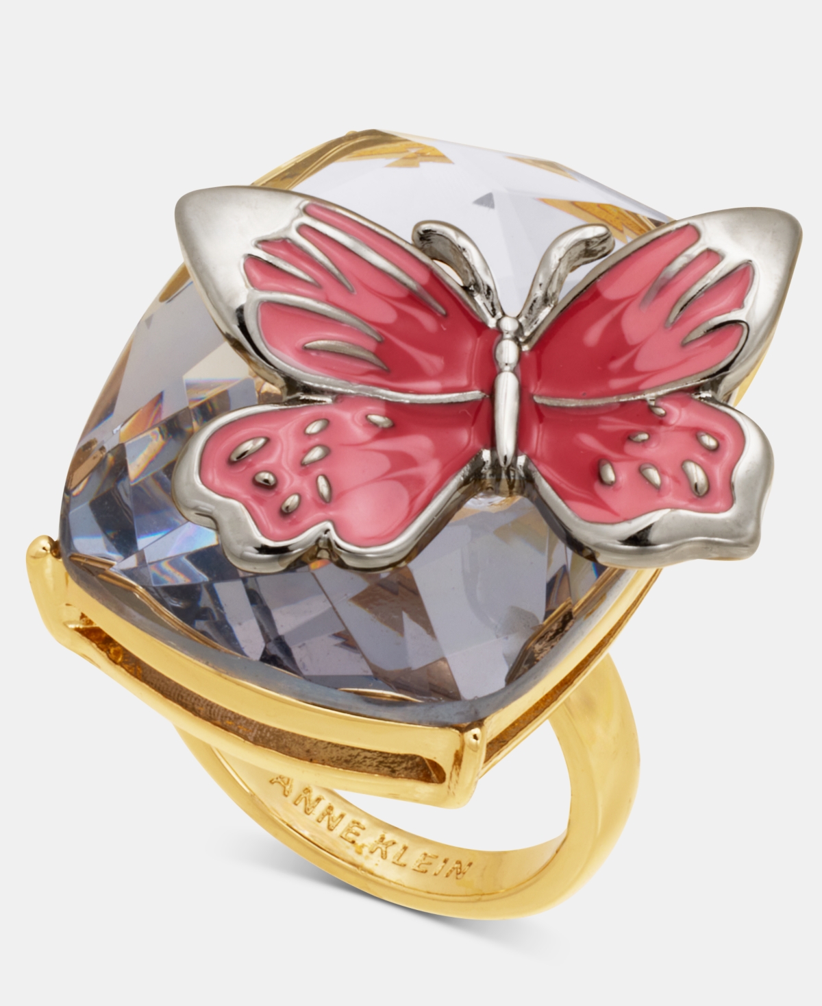 Click here for Anne Klein Stone Butterfly Statement Ring - Multi prices
