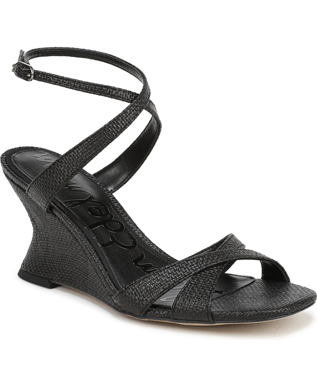 Click here for Sam Edelman Womens Davi Strappy Wedge Sandals - Bl... prices