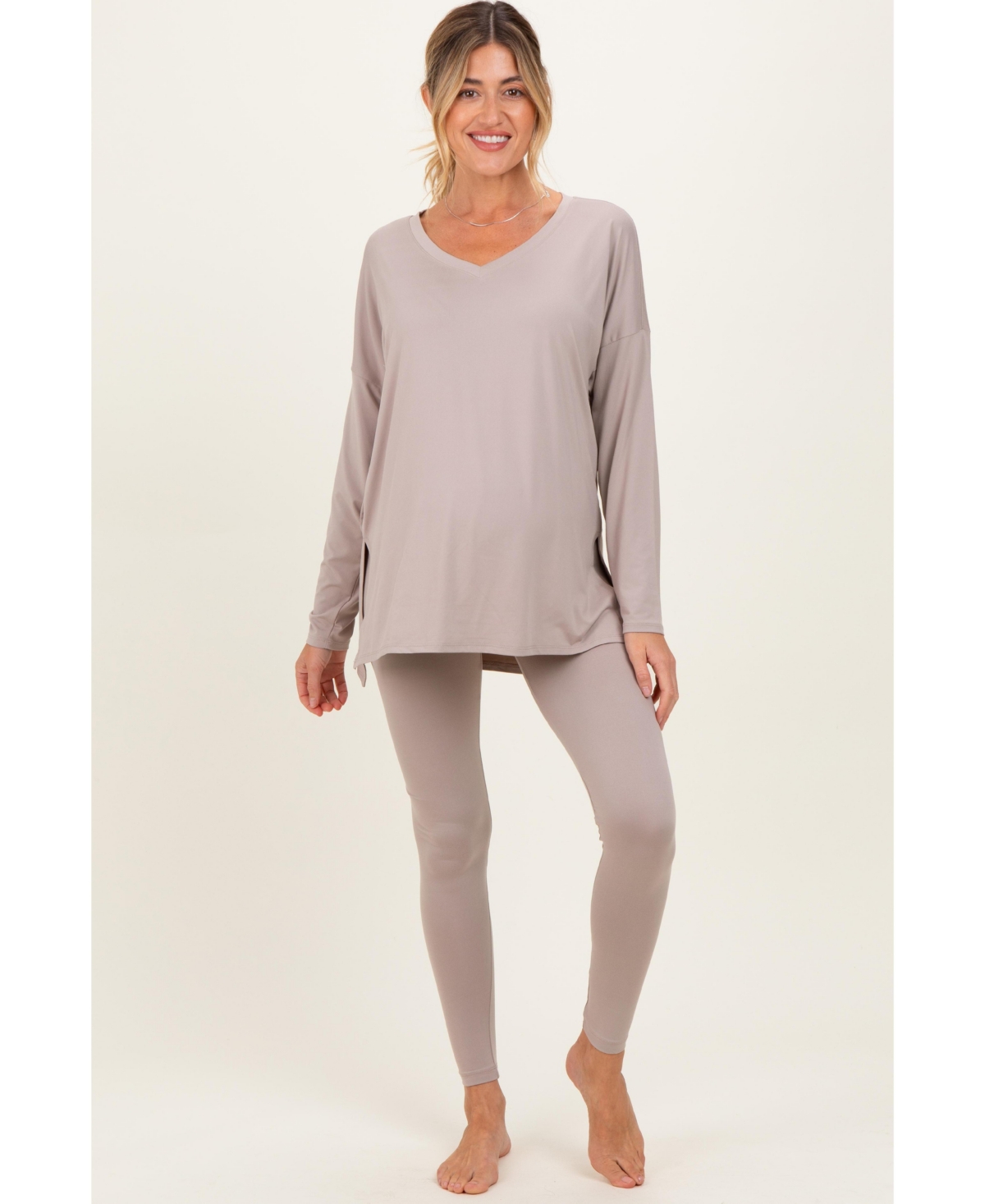 Click here for Pinkblush Womens Brushed Knit Maternity Oversized... prices