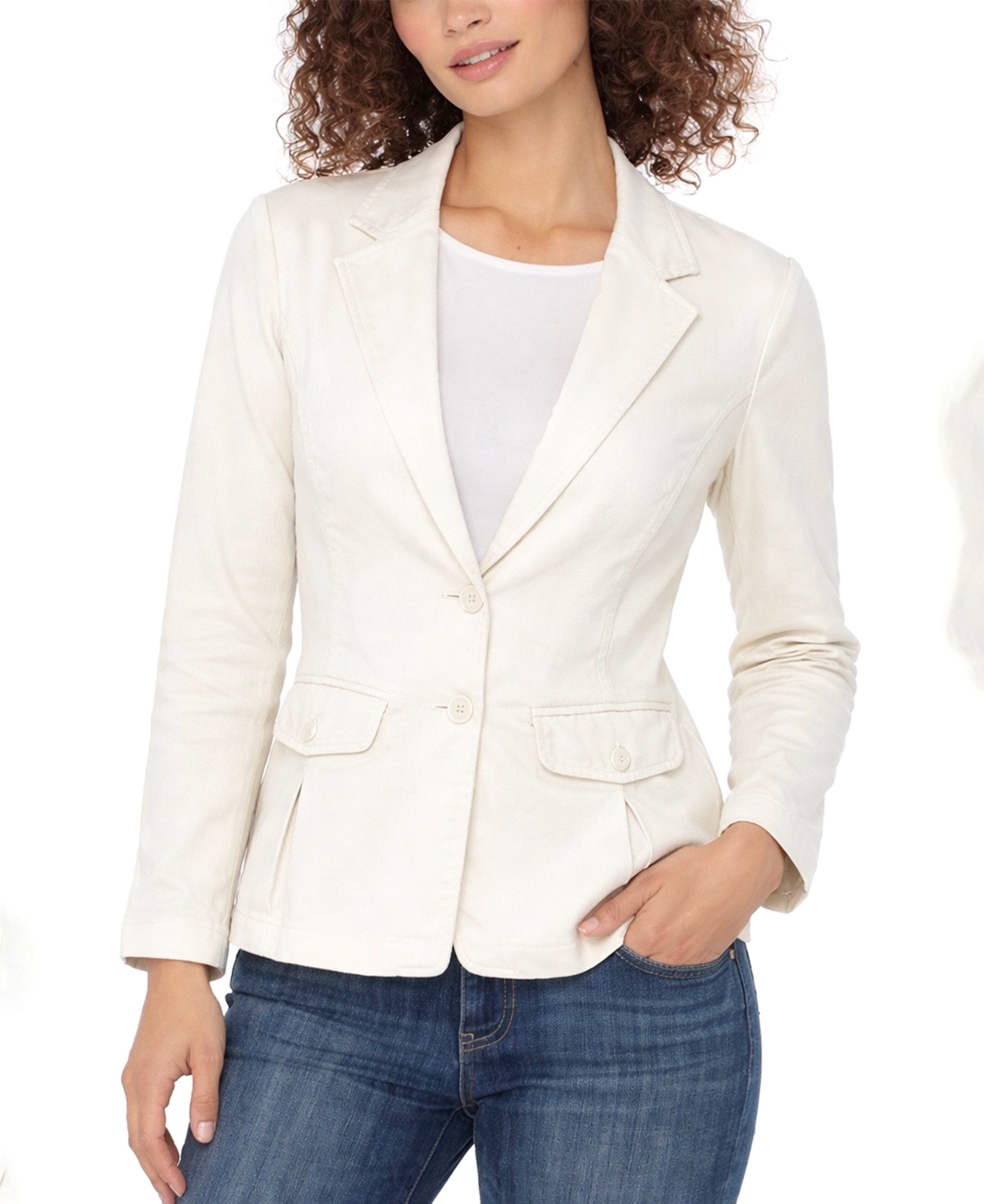 Click here for Liverpool Los Angeles Petite 2-Button Front Blazer... prices