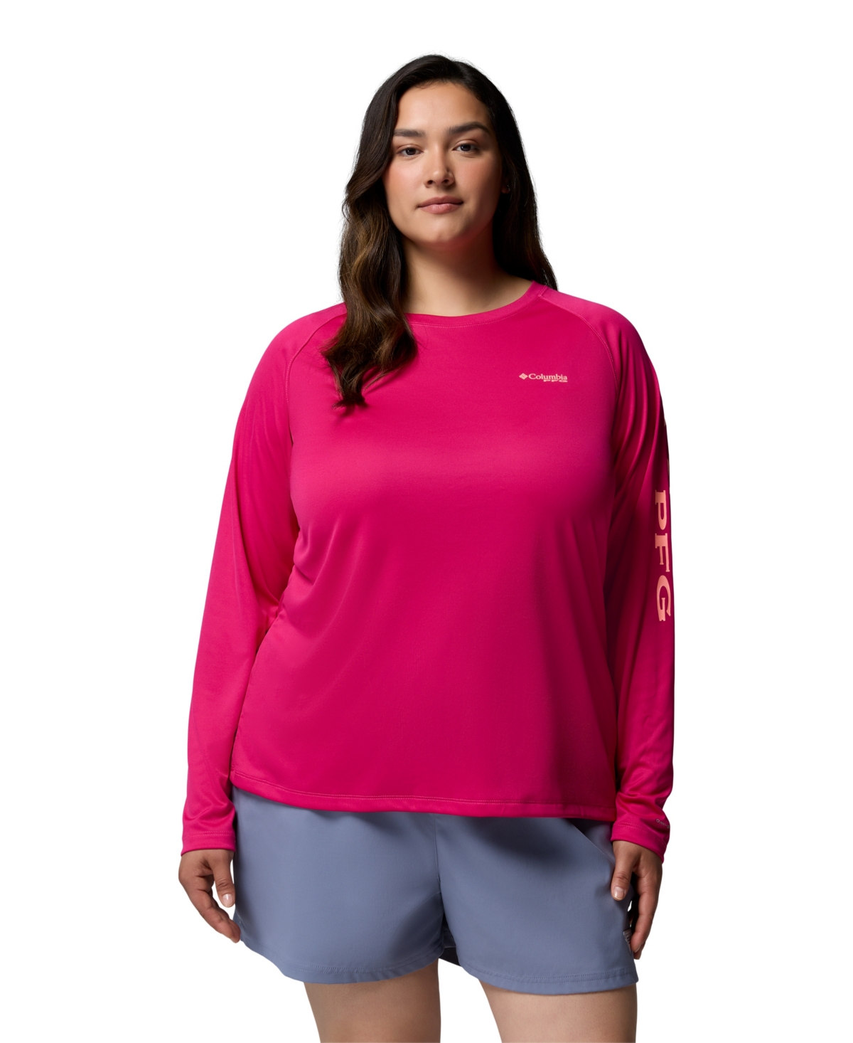Click here for Columbia Plus Size Pfg Tidal Tee Ii Omni-Shade T-S... prices