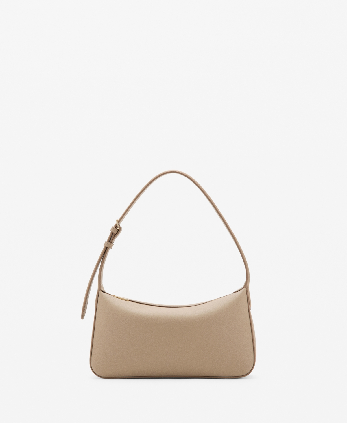 Click here for Mango Womens Faux-Leather Shoulder Bag - Beige prices