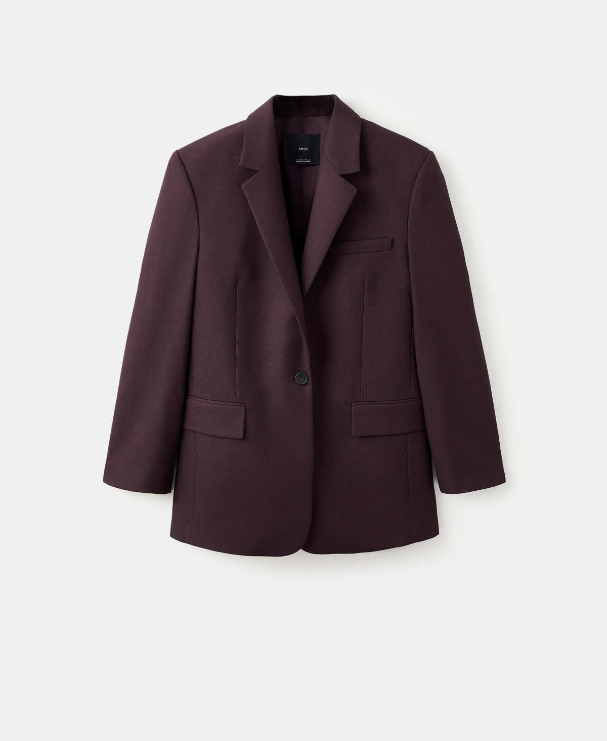 Click here for Mango Womens Lapel Pockets Straight Suit Jacket -... prices