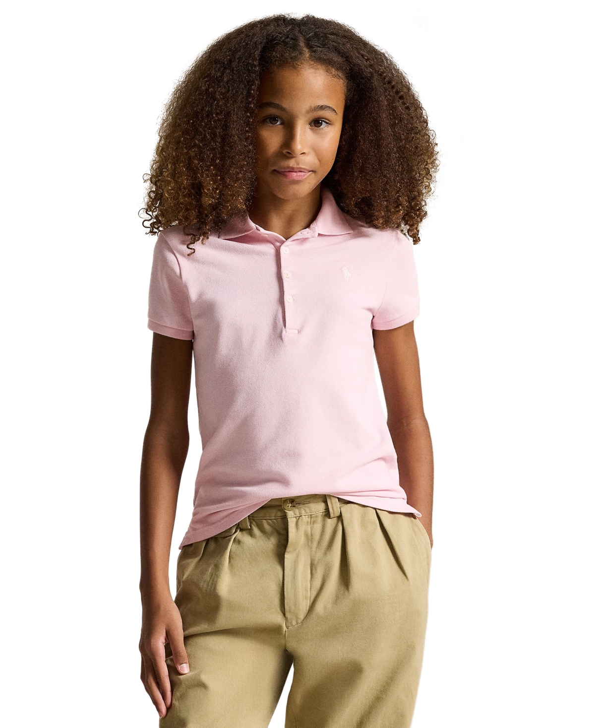 Click here for Polo Ralph Lauren Girls 2T-16 Stretch Cotton Mesh... prices