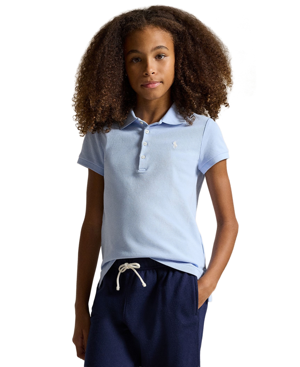 Click here for Polo Ralph Lauren Girls 2T-16 Stretch Cotton Mesh... prices