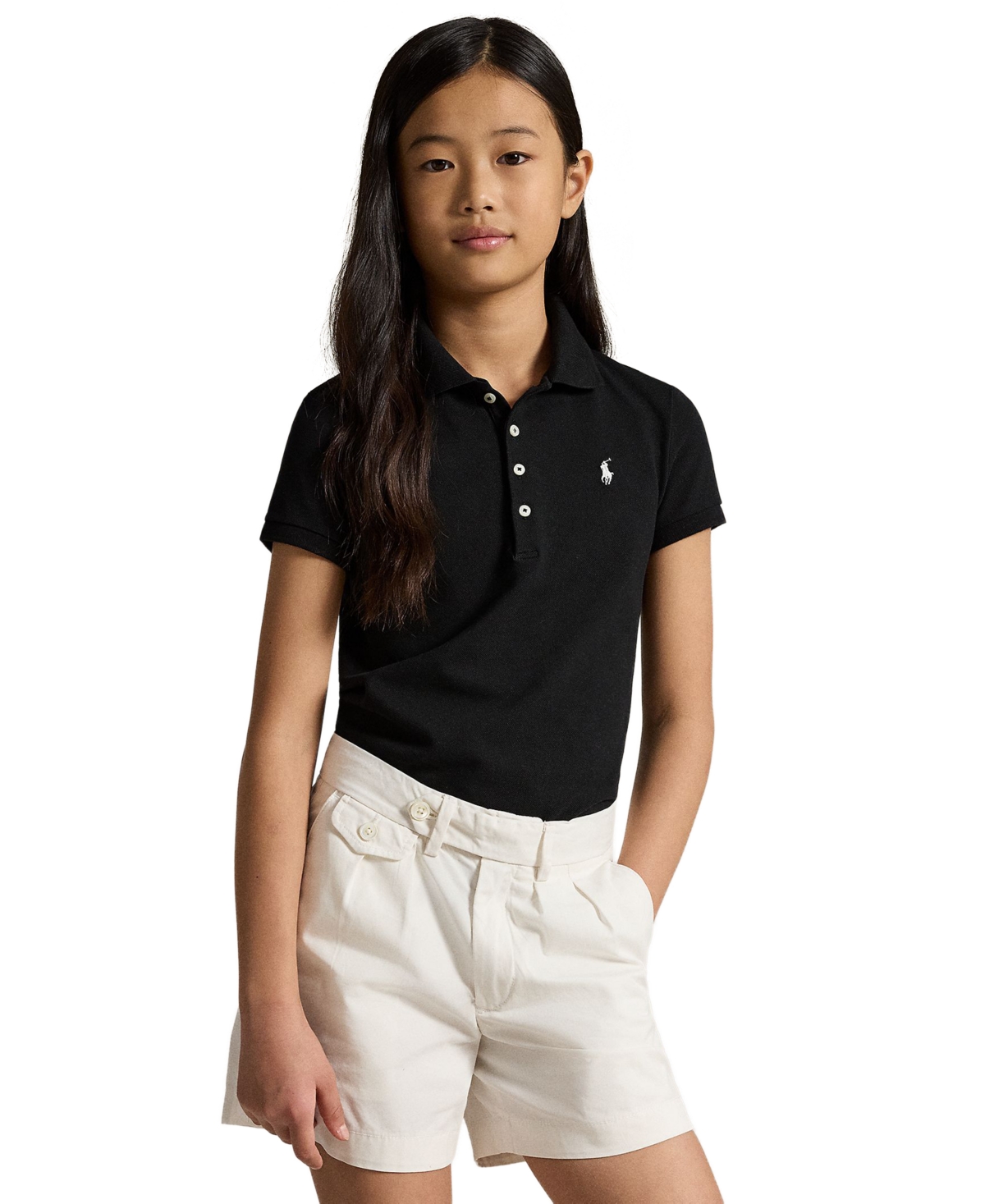 Click here for Polo Ralph Lauren Girls 2T-16 Stretch Cotton Mesh... prices