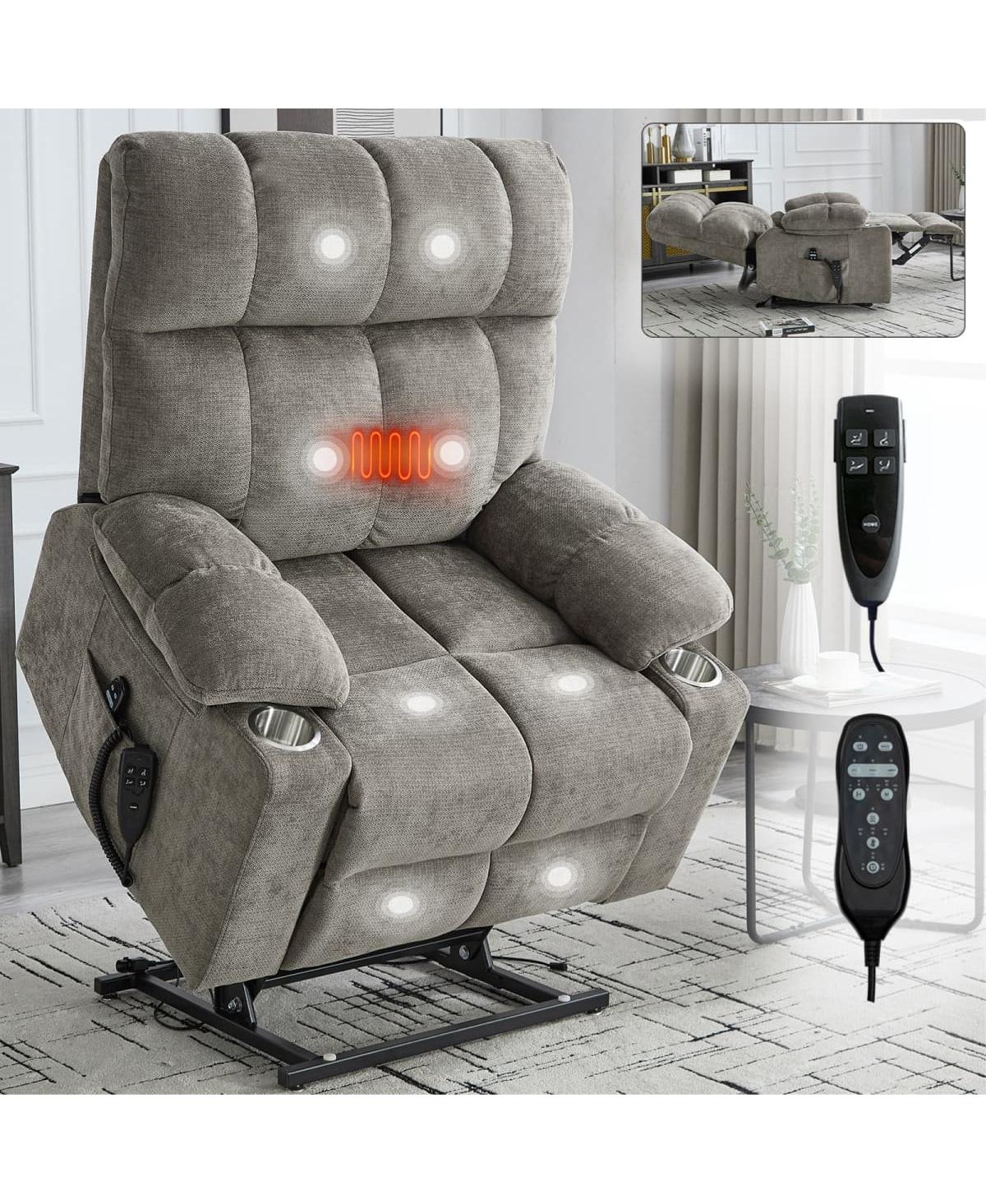 Click here for Maison Boucle Oversized Power Lift Recliner for Bi... prices