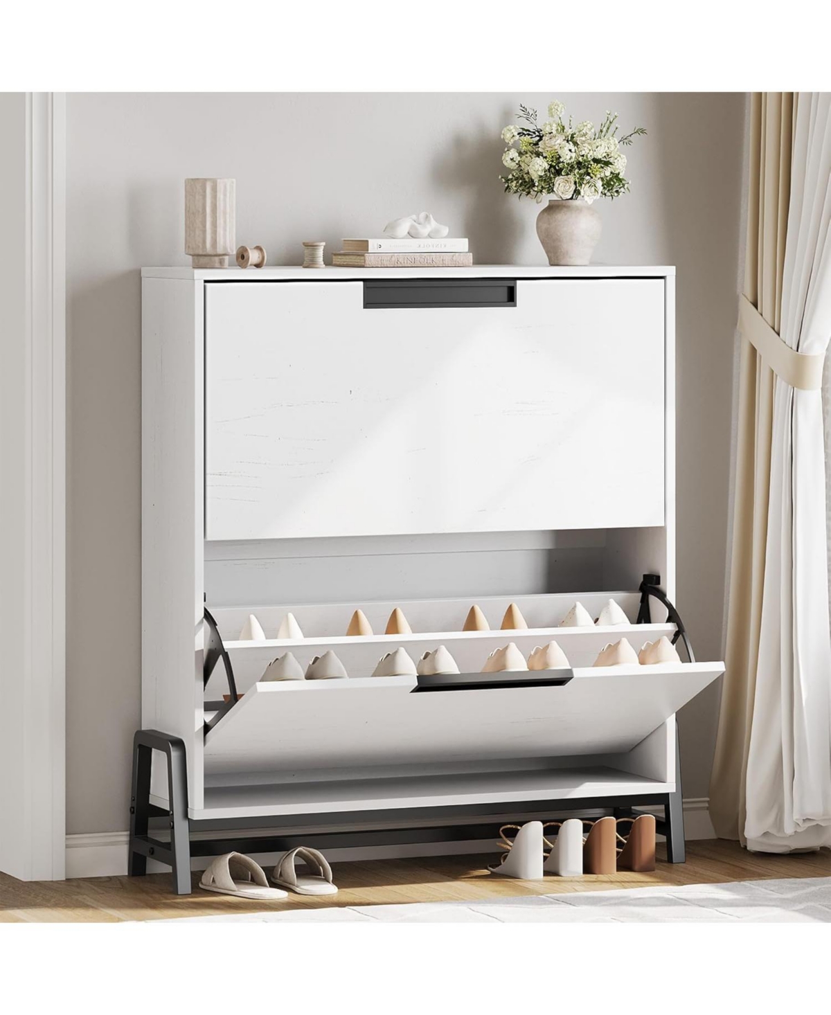 Click here for gaomon Shoe Storage Cabinet with 2 Flip Drawers  F... prices