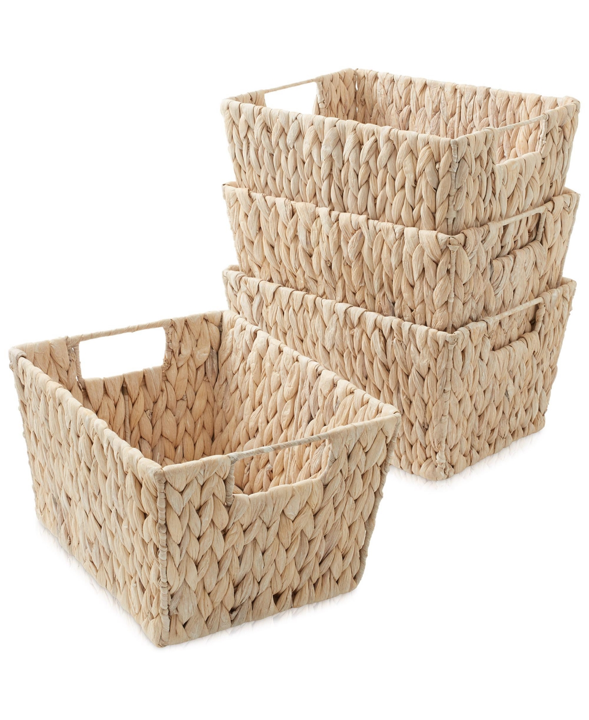 Click here for Casafield Set of 4 Water Hyacinth Storage Baskets... prices