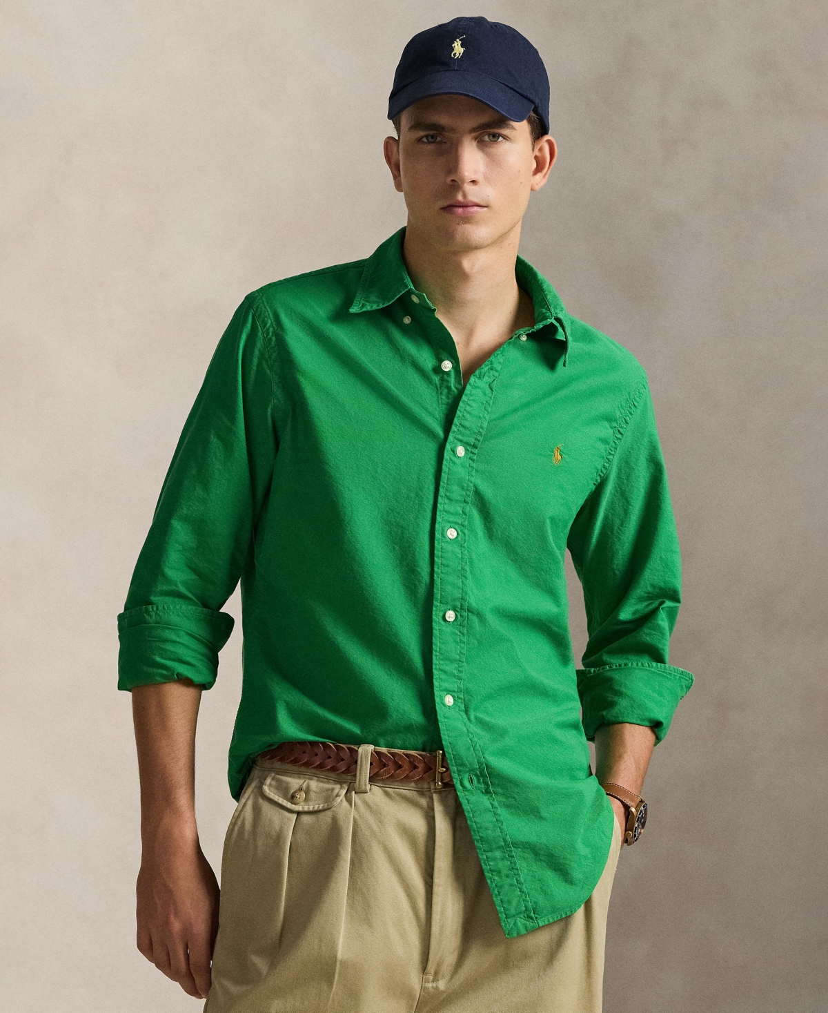 Click here for Polo Ralph Lauren Mens The Iconic Cotton Oxford Sh... prices
