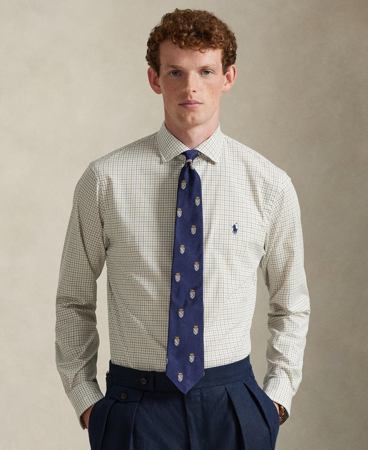 Click here for Polo Ralph Lauren Mens Classic-Fit Gingham Stretch... prices