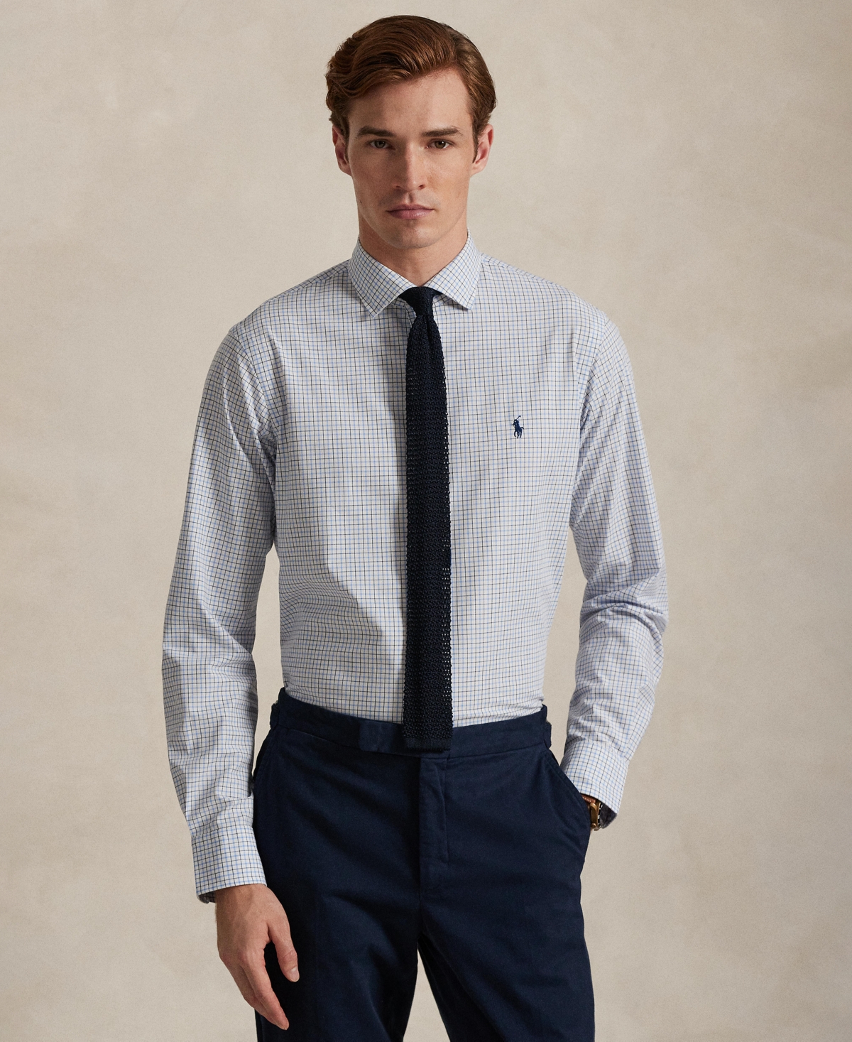 Click here for Polo Ralph Lauren Mens Classic-Fit Gingham Stretch... prices