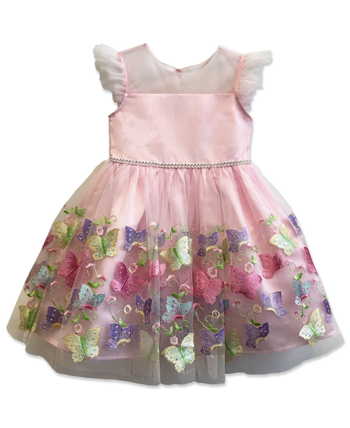 Click here for Blueberi Boulevard Baby Girls Butterfly Embroidery... prices