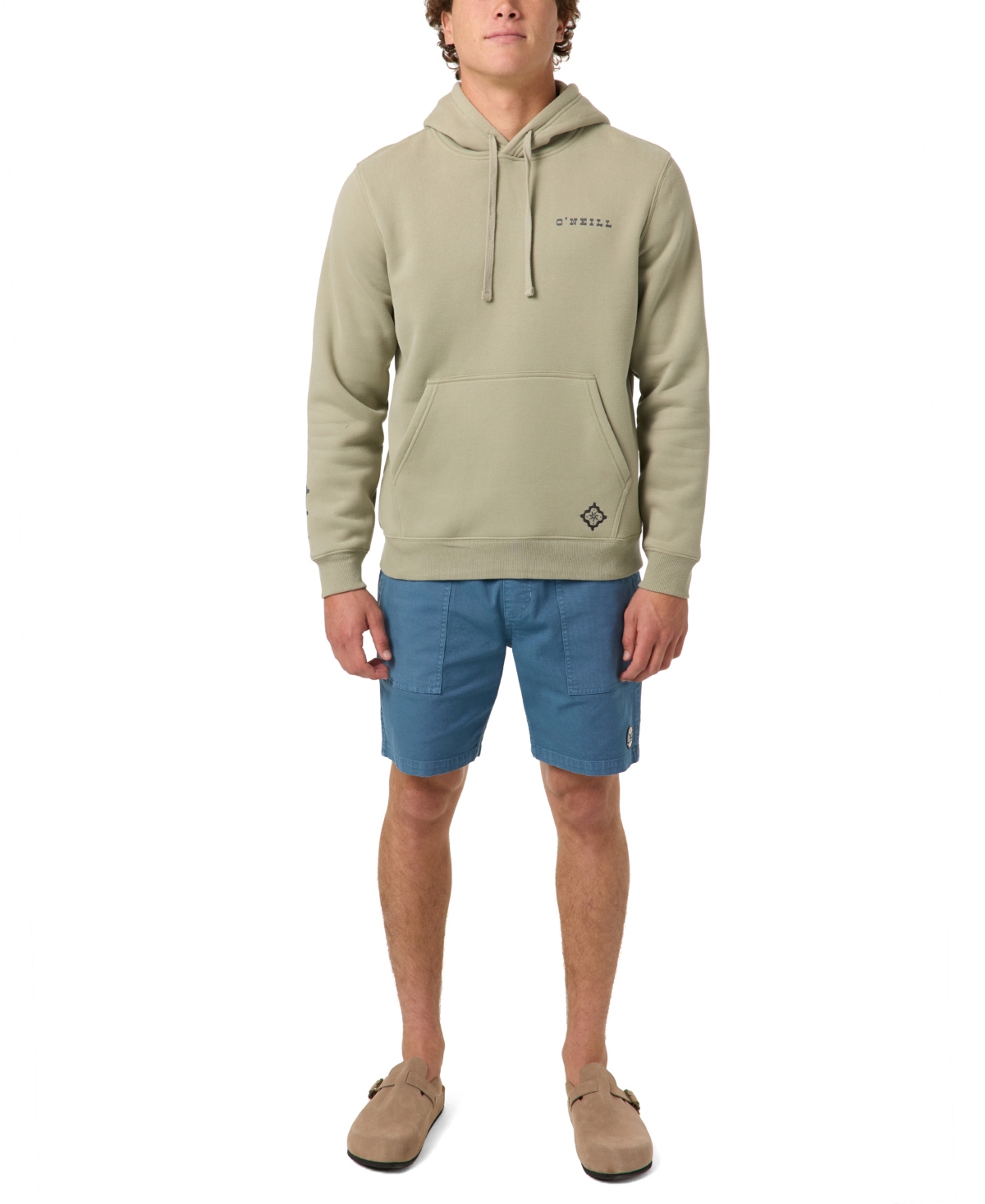 Click here for ONeill Mens Tile Standard-Fit Hoodie - Seagrass prices