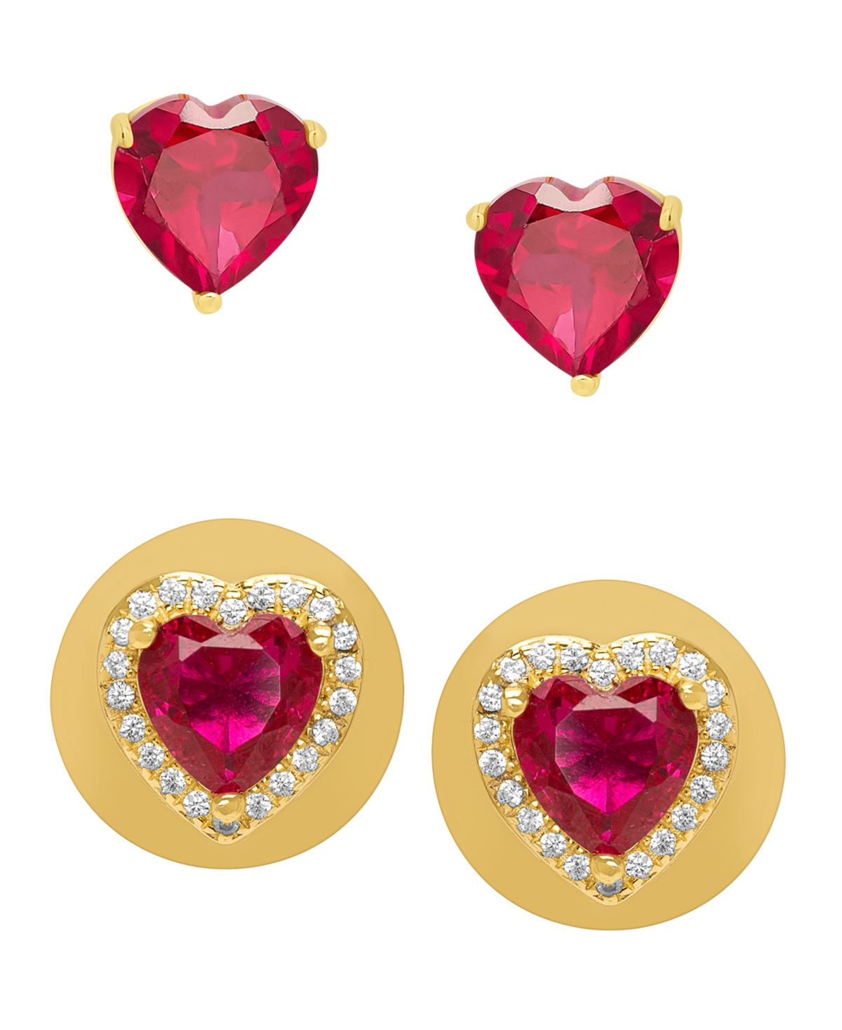 Click here for Macys 2-Piece Lab-Grown Ruby (3.20 ct. t.w.) & Lab... prices