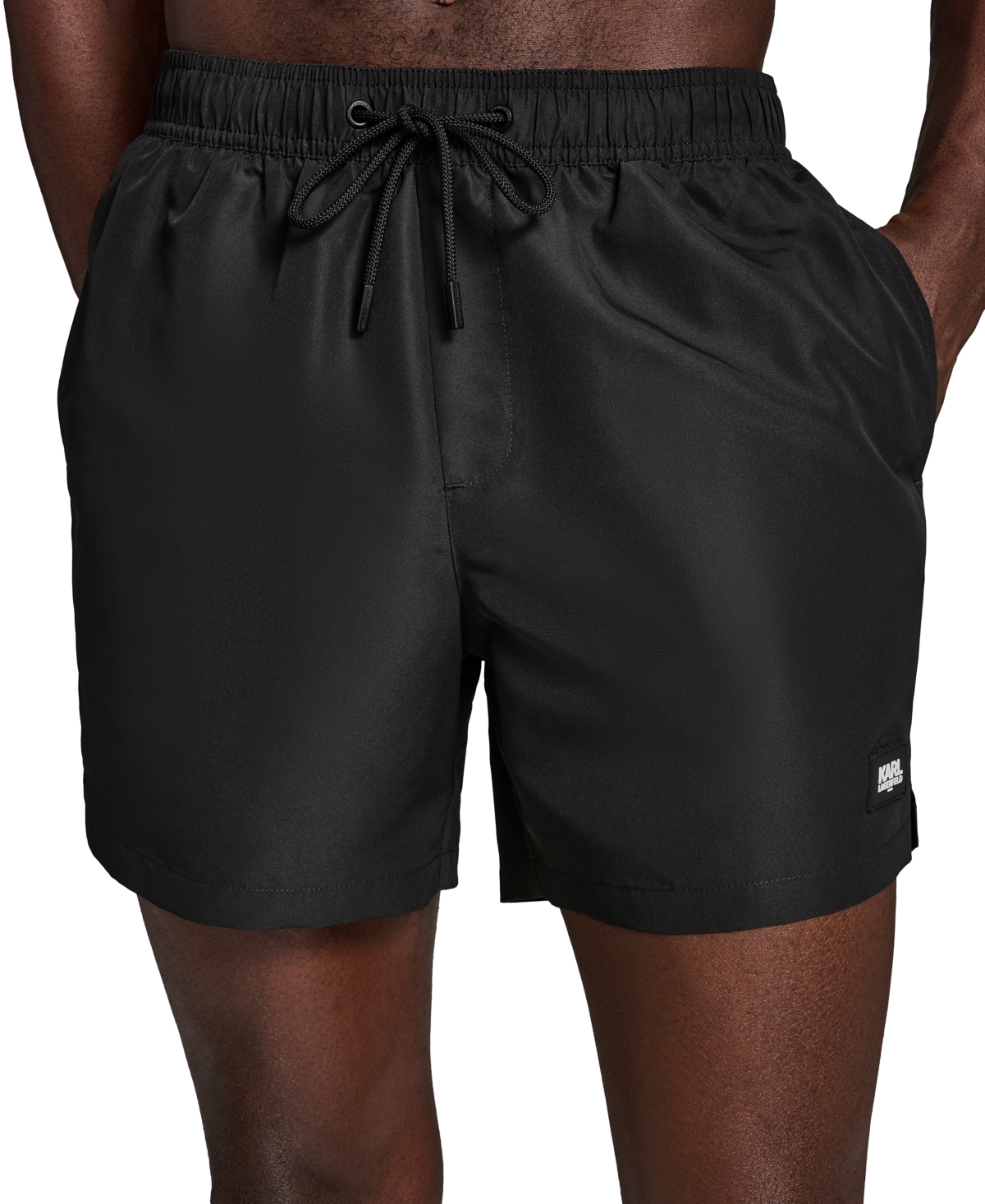 Click here for Karl Lagerfeld Paris Mens Logo Patch Volley Shorts... prices