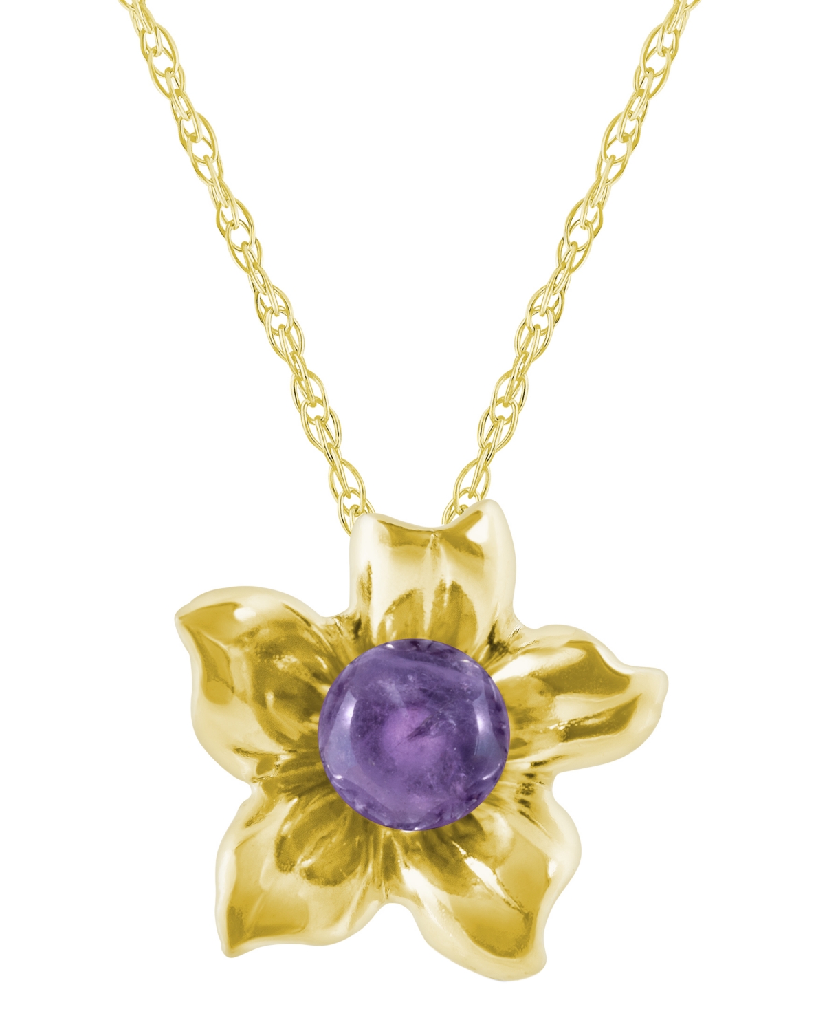 Click here for Macys Cape Amethyst (5/8 ct. t.w.) Hibiscus Flower... prices