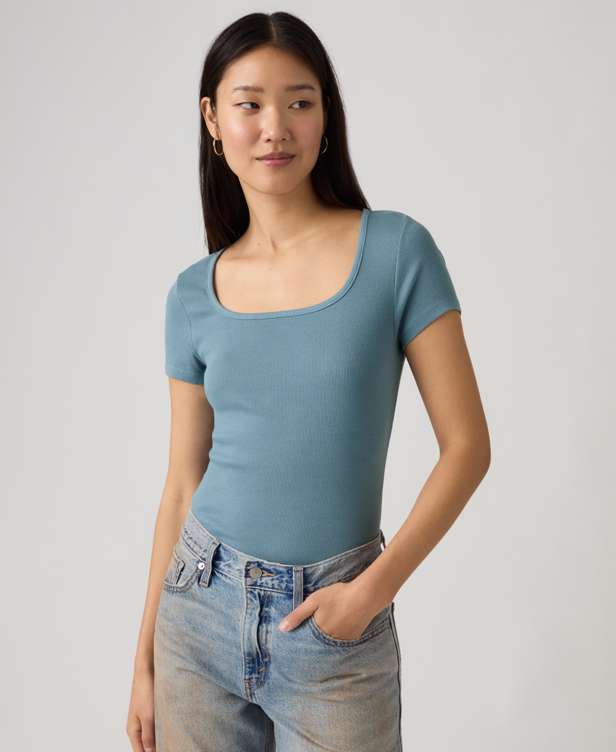 Click here for Levis Womens Essential Square Neck T-Shirt - Garme... prices