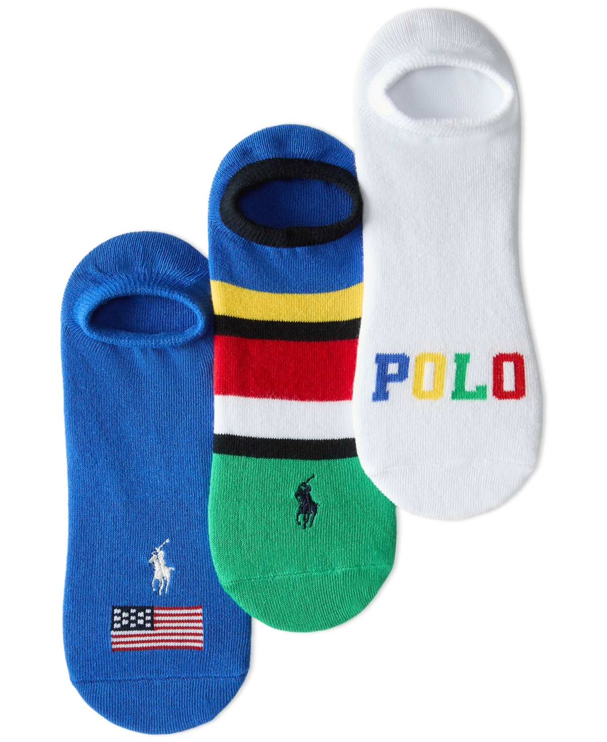 Click here for Polo Ralph Lauren Womens Multi Flag Liner Socks  3... prices
