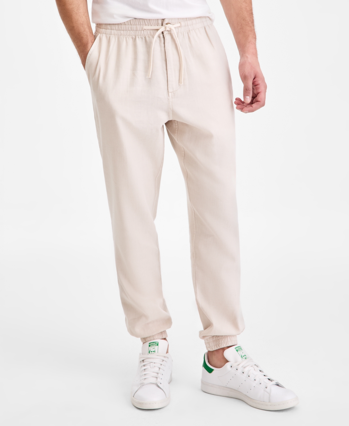 Click here for Sun + Stone Mens Linen Joggers  Exclusively at Mac... prices
