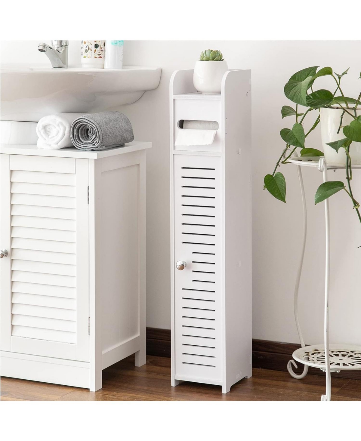 Click here for Busdays Toilet Paper Holder Stand: Small Bathroom... prices